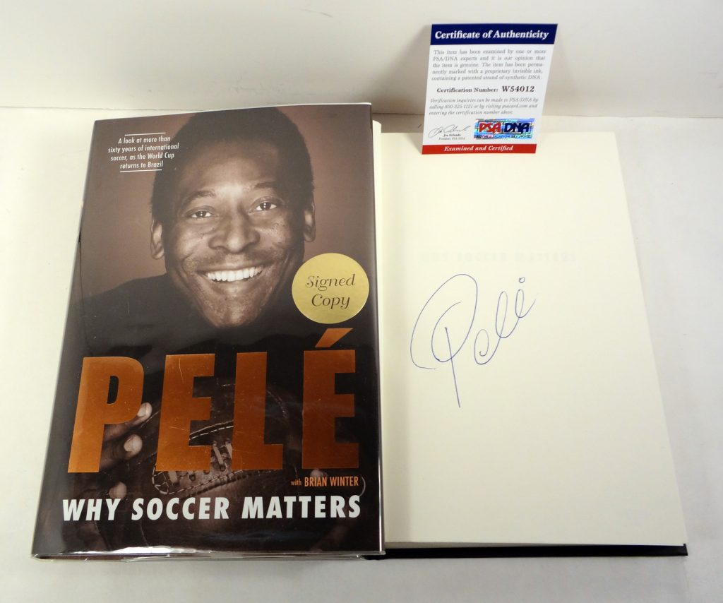 Pele Brazil World Cup Signed Autograph Why Soccer Matters Book With PSA ...